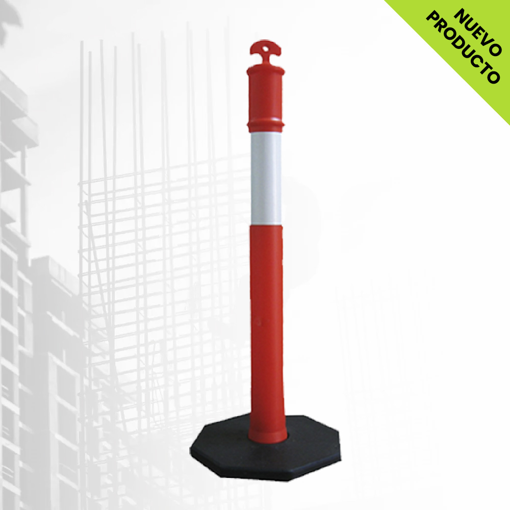 Poste delineador con banda reflectiva – simaq